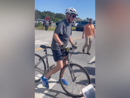 President Joe Biden Is 'Fine' After Falling Off His Bike In Delaware