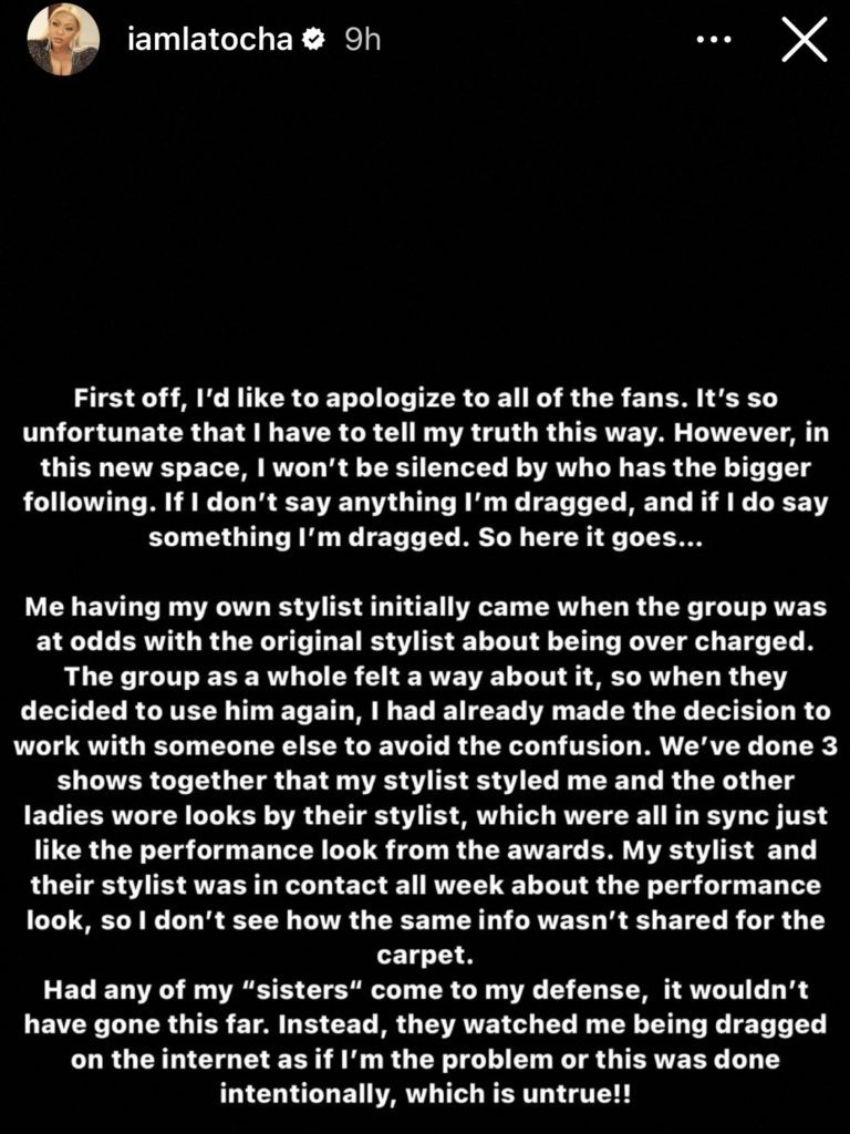 LaTocha Scott Apologizes To Fans, Explains Why She's Not Touring With ...