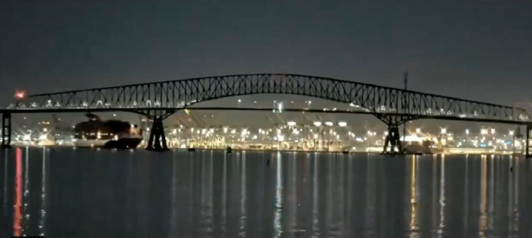 Baltimore’s Francis Scott Key Bridge Collapses After Struck By Cargo Ship