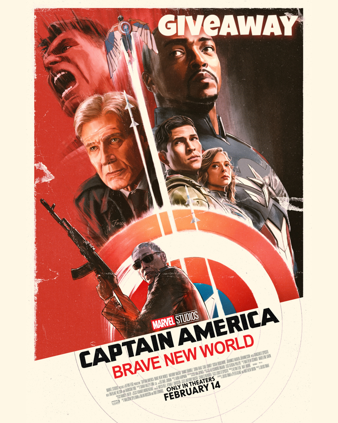 Get A Free Fandango Movie Ticket To See 'Captain America: Brave New World'